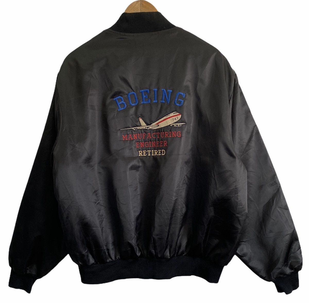 Bomber Jacket × Made In Usa × Military RARE🔥Boeing 747 Engineer Retired ...