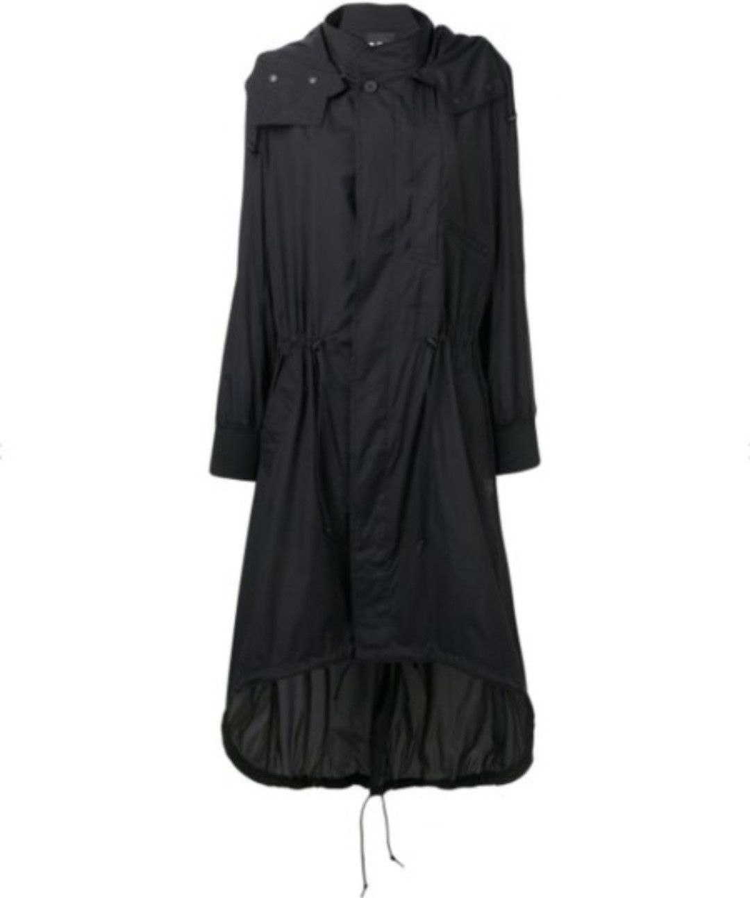 Adidas × Yohji Yamamoto ADIDAS Y-3 DY7321 ADIZERO FISHTAIL BLACK PARKA ...