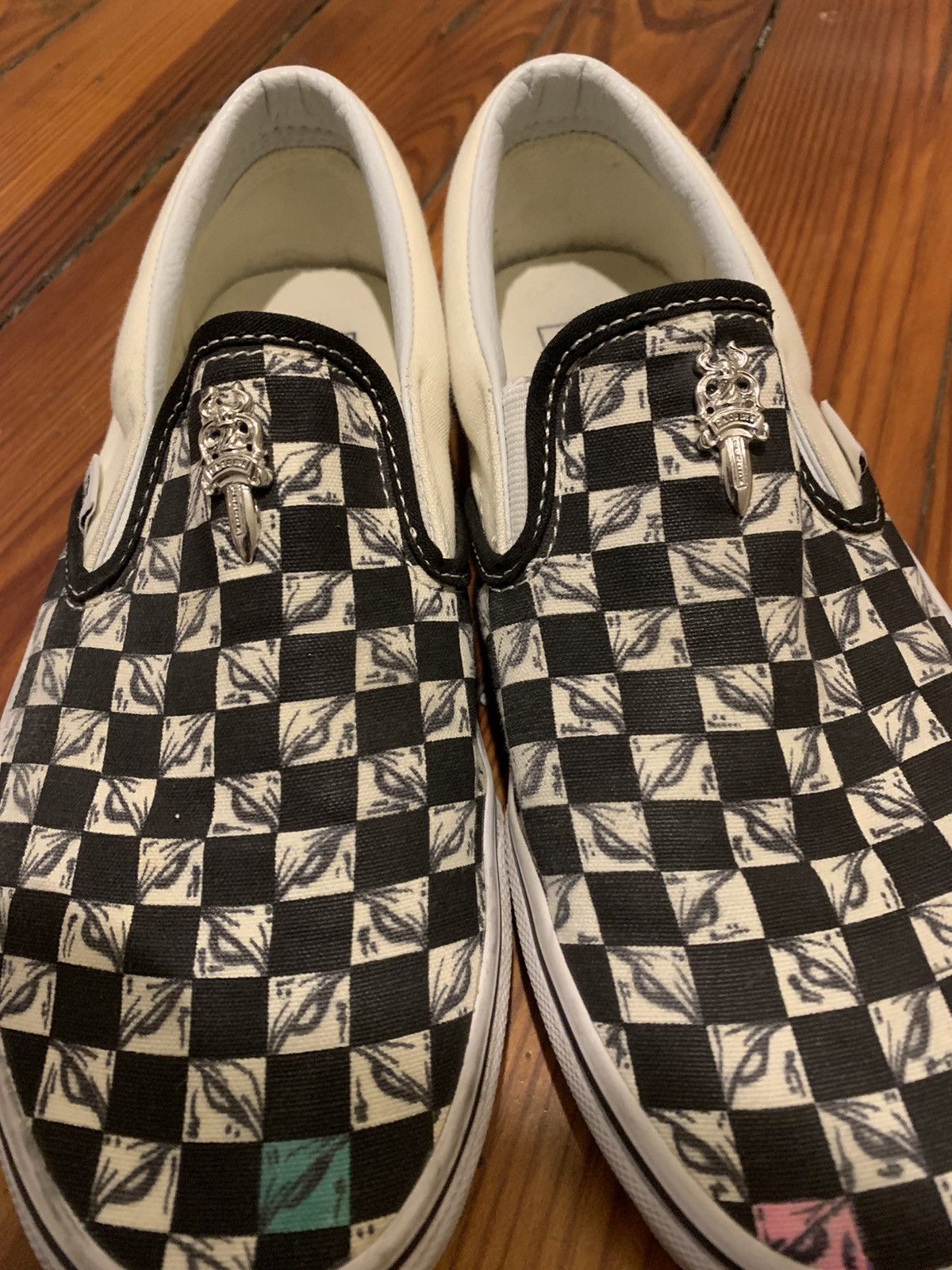 Chrome Hearts × Vans Chrome Hearts x Vans Checkerboard Hand Drawn ...