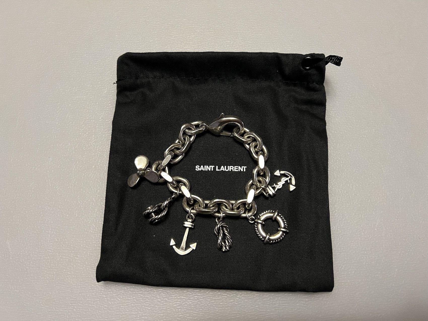 Saint Laurent Paris SS'20 Bracelet Anchor & Nautical Charms | Grailed