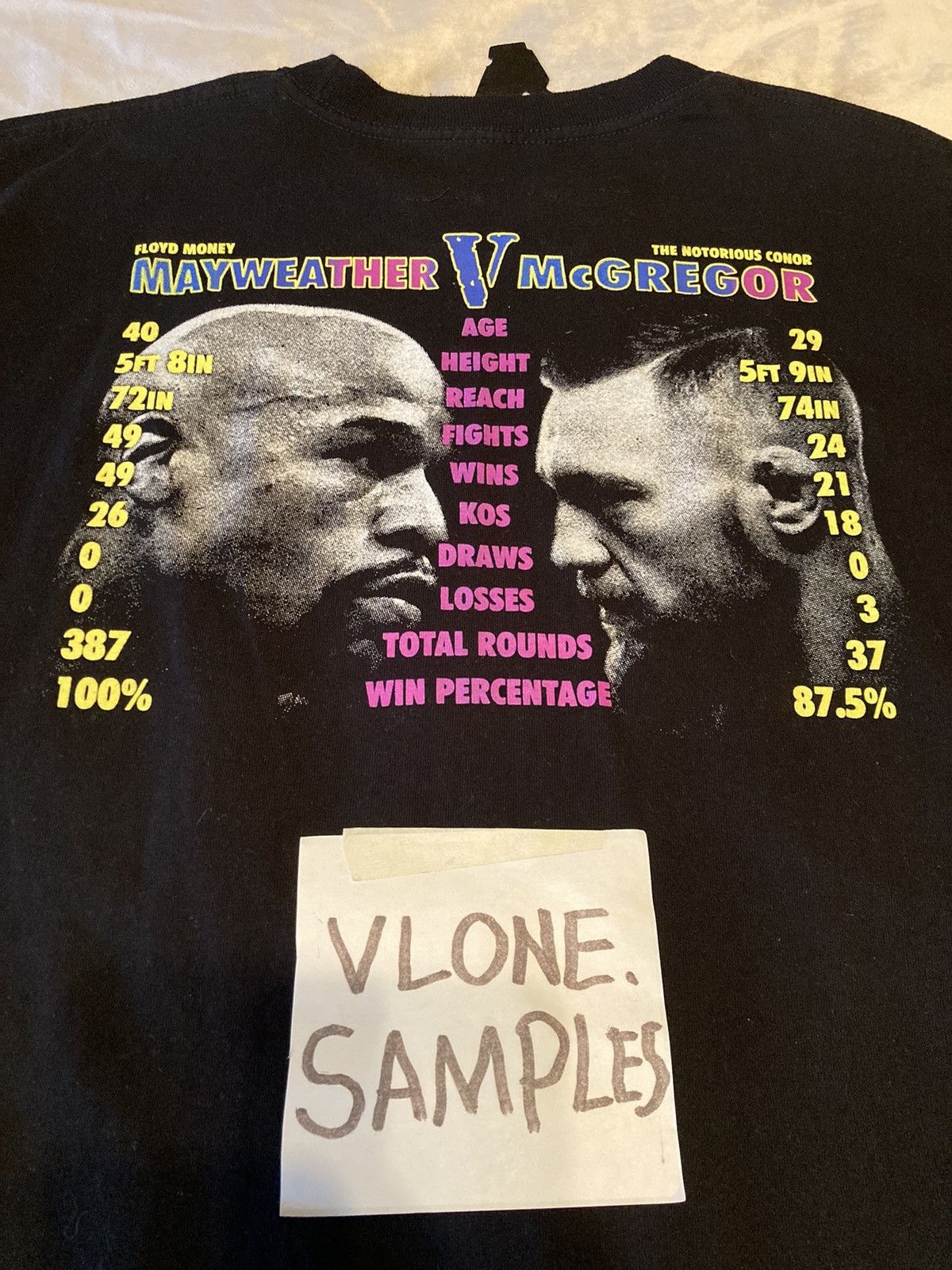 Vlone Vlone Mayweather Vs Mcgregor Fight Tee | Grailed