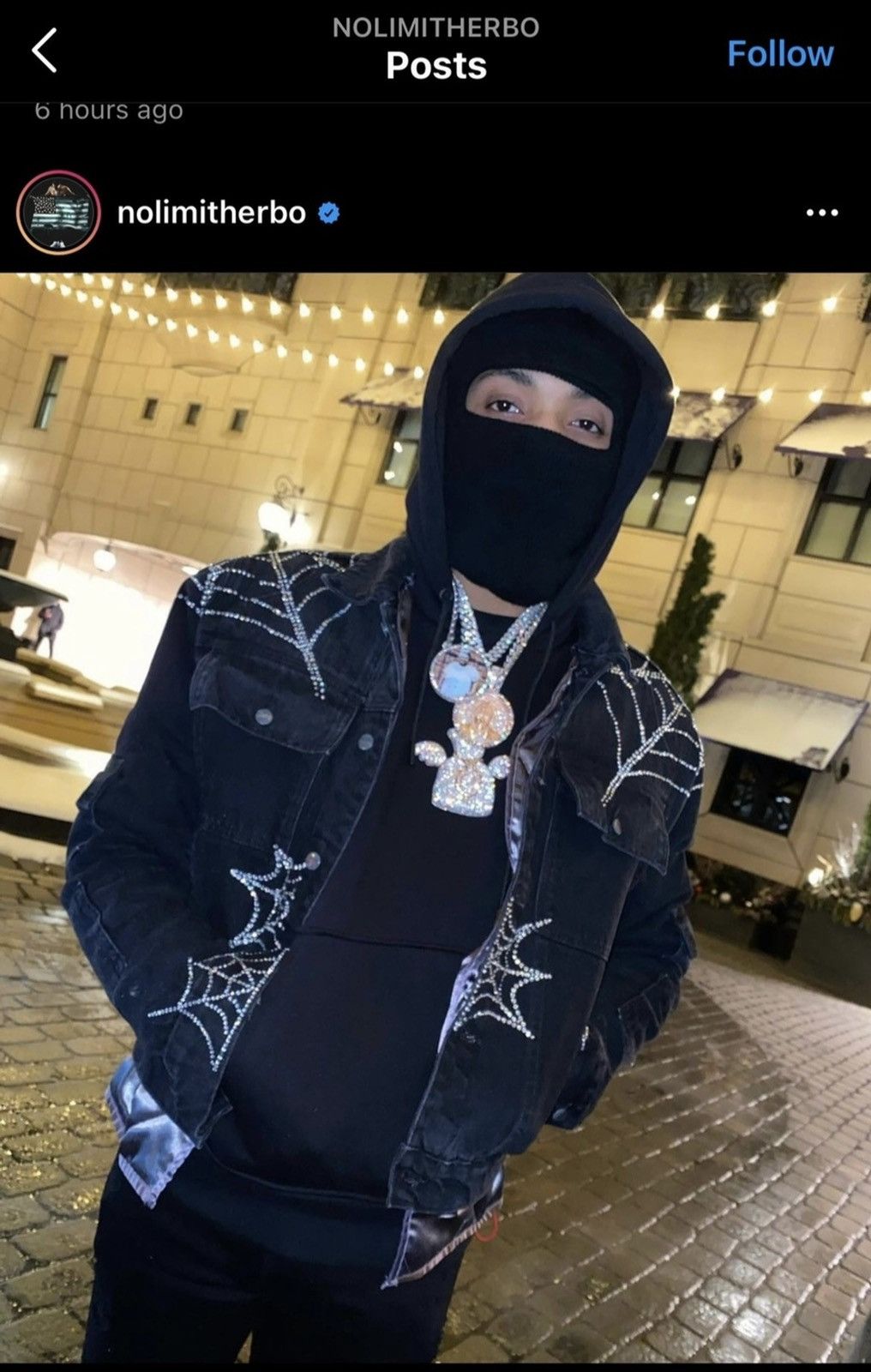 Sp5der × Young Thug Spider worldwide denim jacket | Grailed