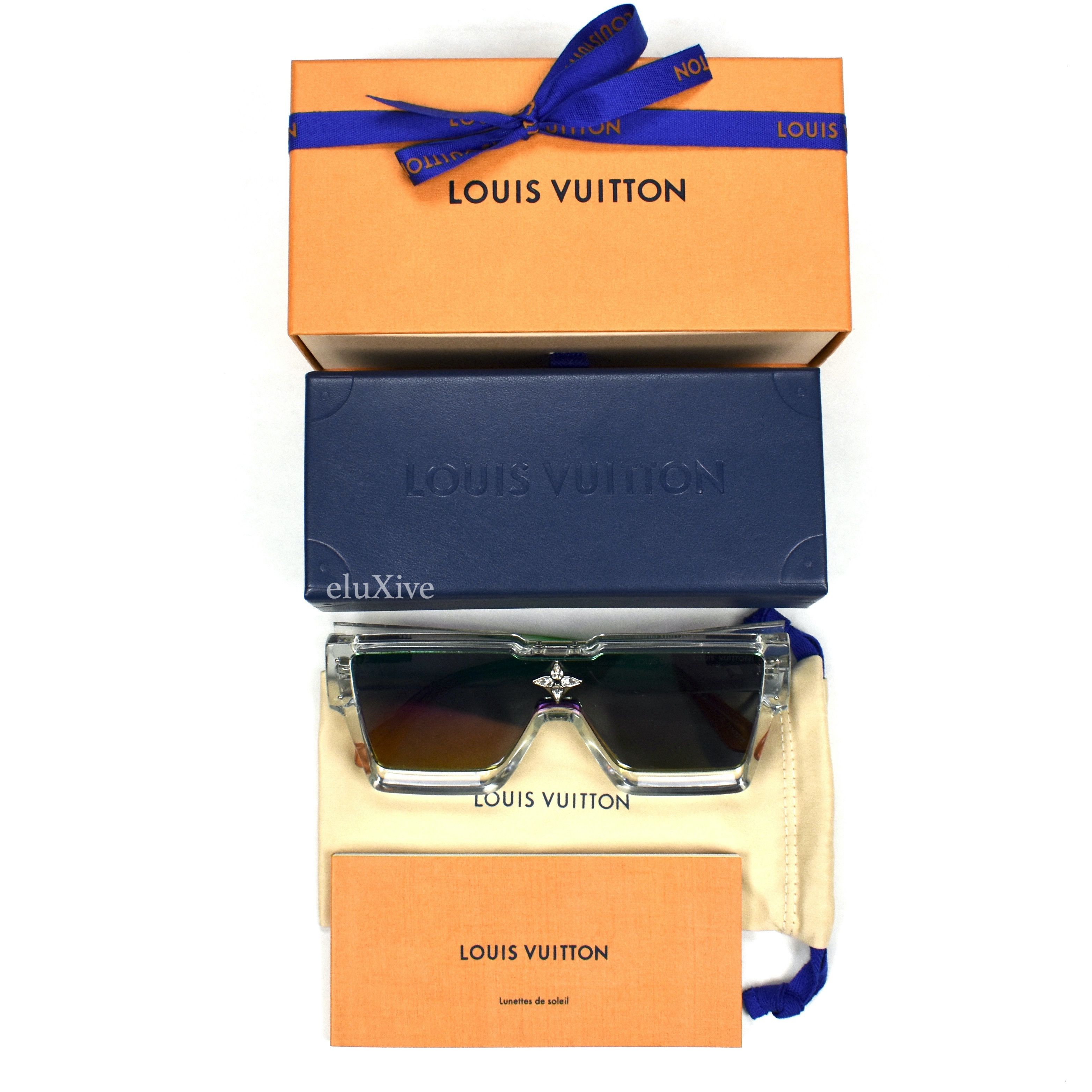 Louis Vuitton LV Rainbow Lens Cyclone Sunglasses Clear Transparent ...