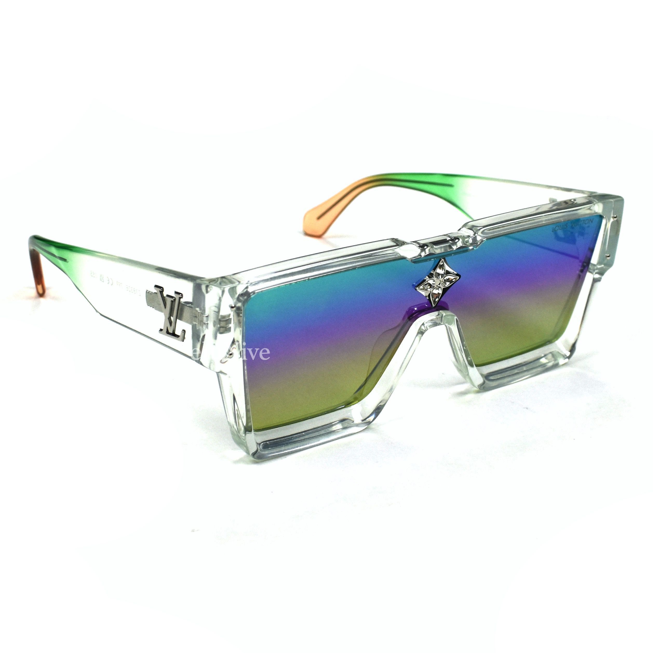Louis Vuitton LV Rainbow Lens Cyclone Sunglasses Clear Transparent ...