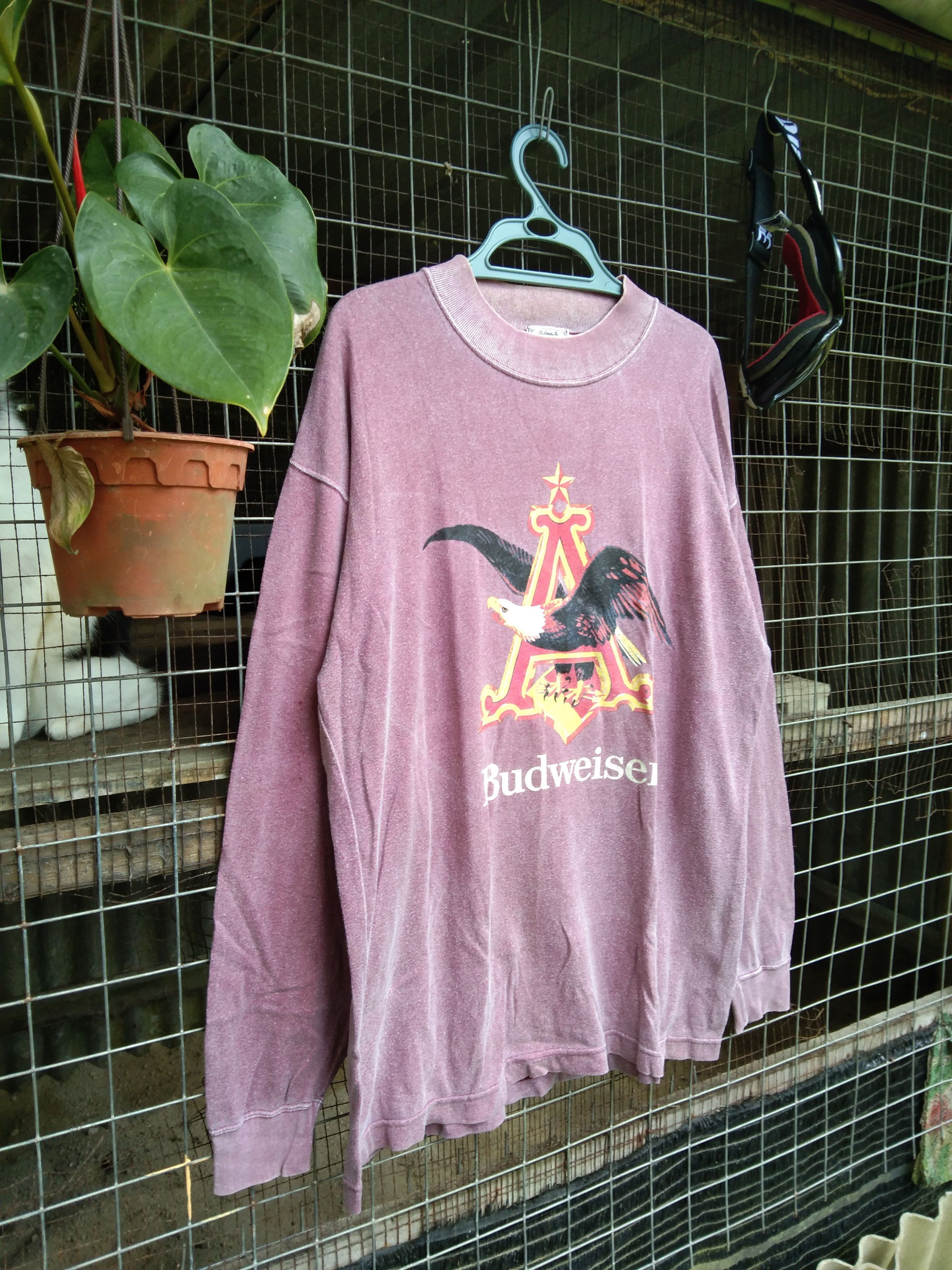 Budweiser × Vintage VTG BUDWEISER CREWNECK MADE IN JAPAN | Grailed