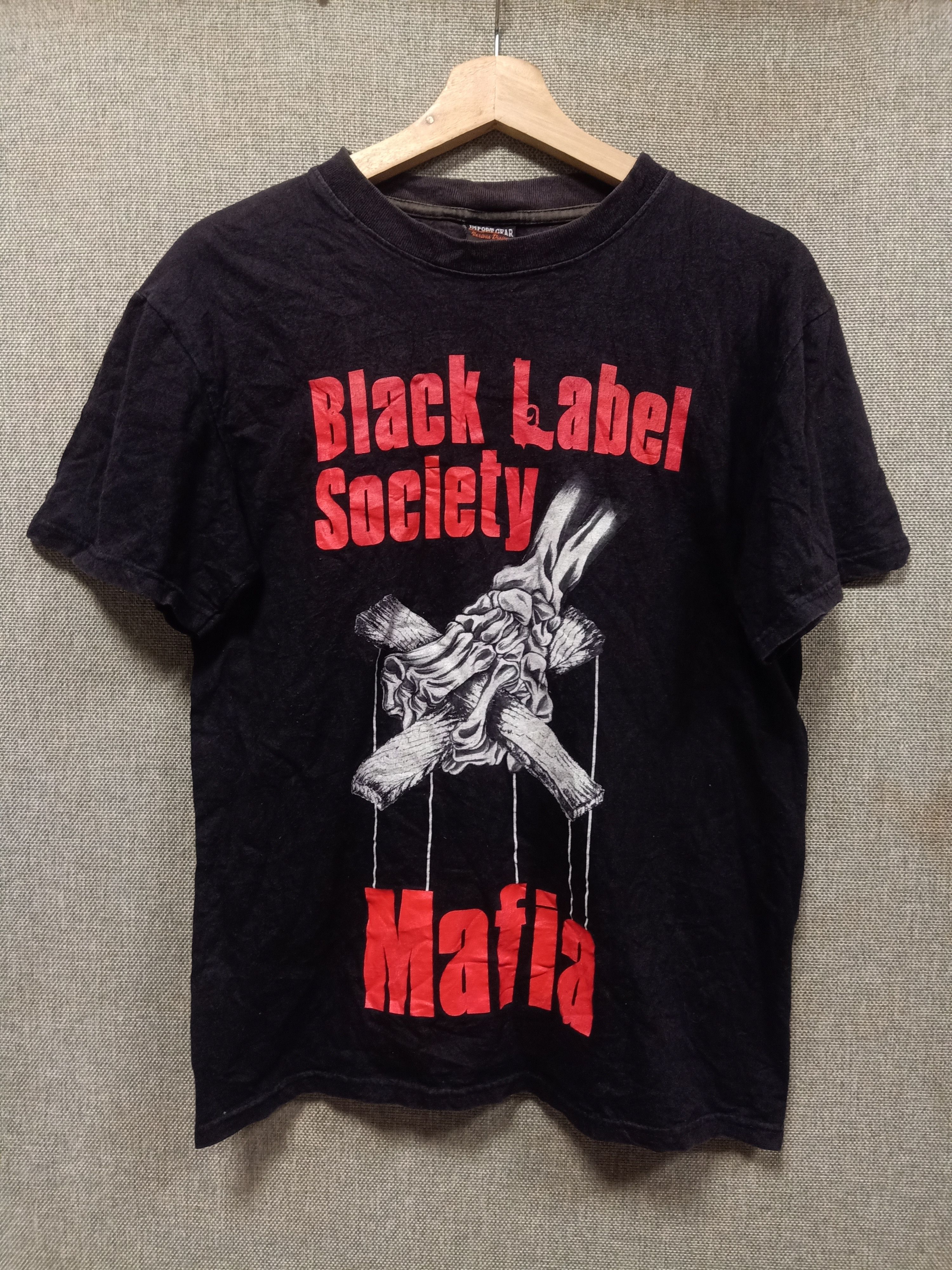 Band Tees Vintage t shirt bootleg black label society/mafia | Grailed