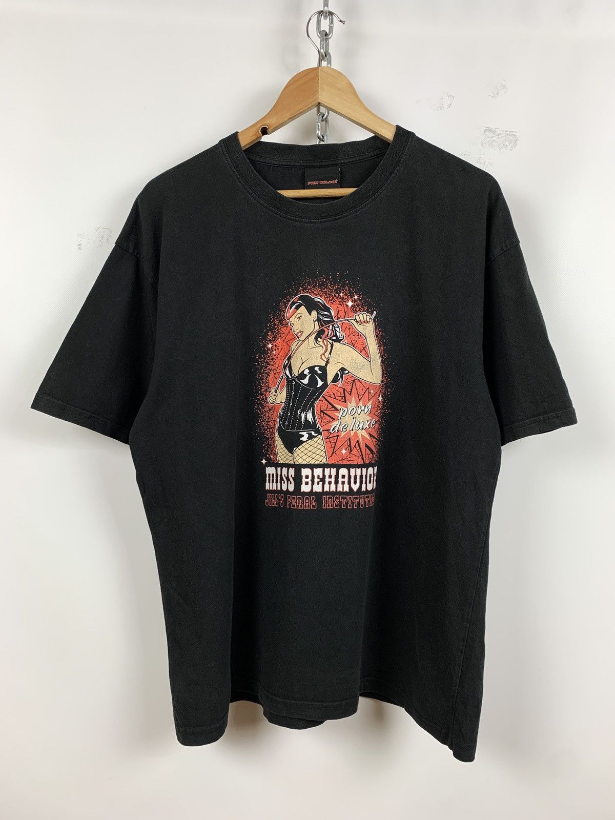 Vintage Vintage Porn Deluxe Miss Behavior BDSM Pornstar Black Tee | Grailed