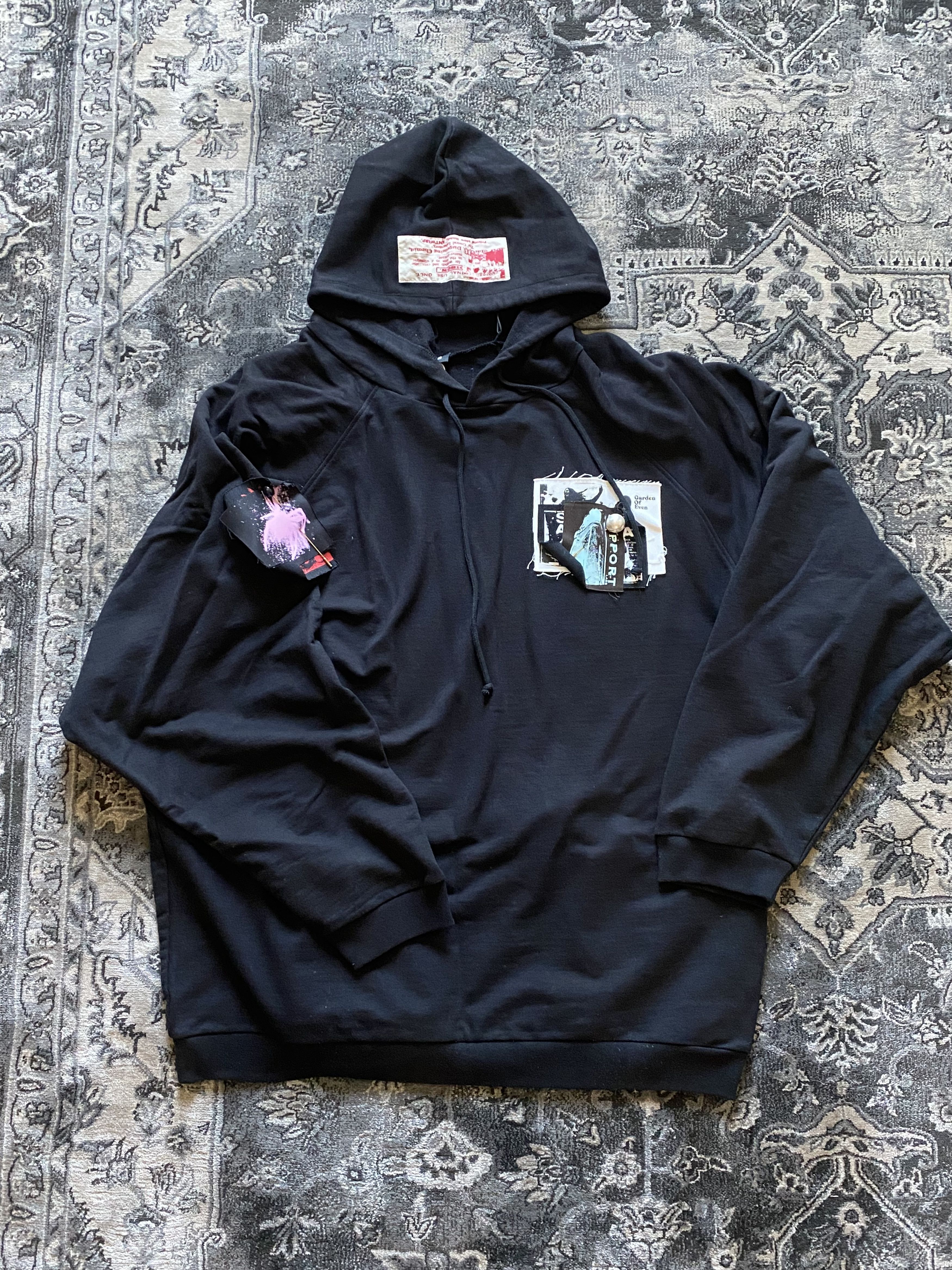 Raf Simons Raf Simons Lab SS20 Patchwork Hoodie | Grailed
