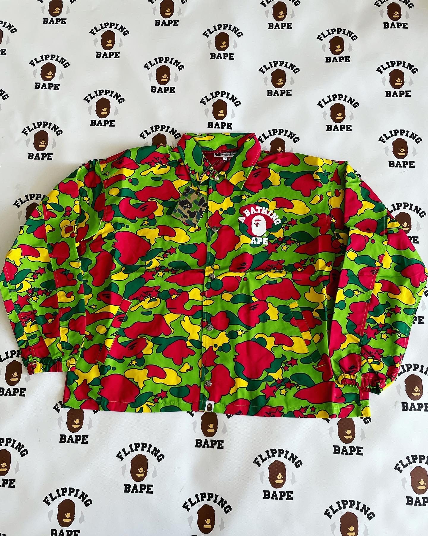 Bape BAPE STA CAMO RELAXED FIT COACH JACKET | Grailed