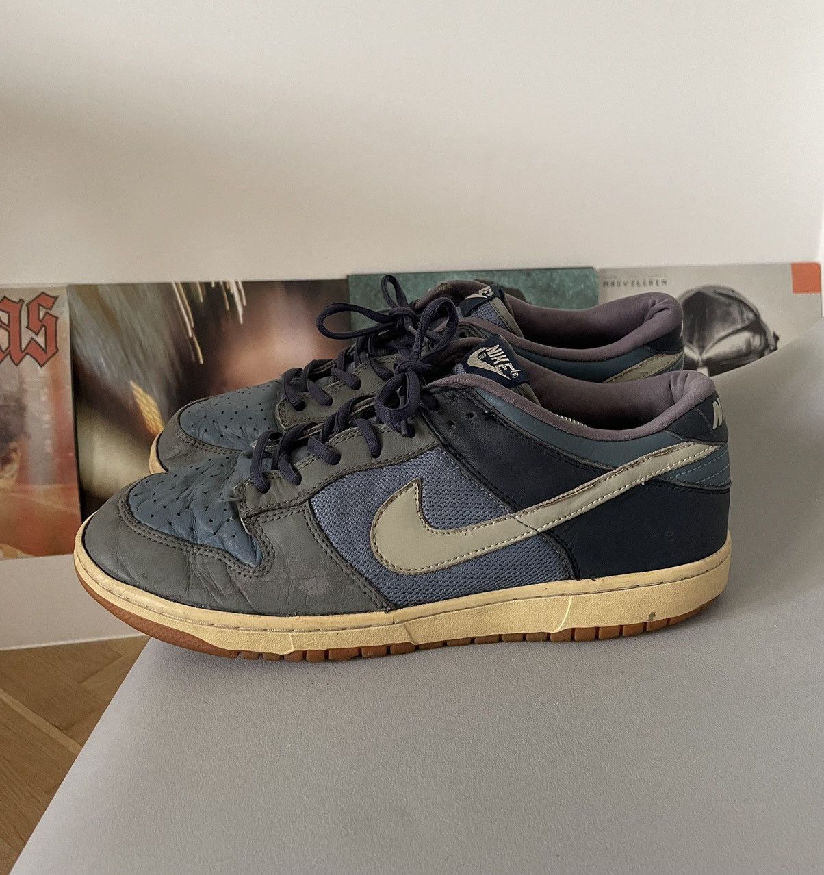 Nike × Vintage Nike Dunk Low Y2k Vintage 2003 Leather Sneakers Hype ...