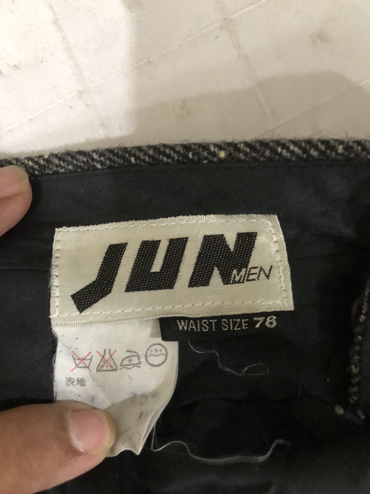 Japanese Brand × Streetwear Japanese Brand JUNMEN Herringbone Wool Casual Pant | Grailed