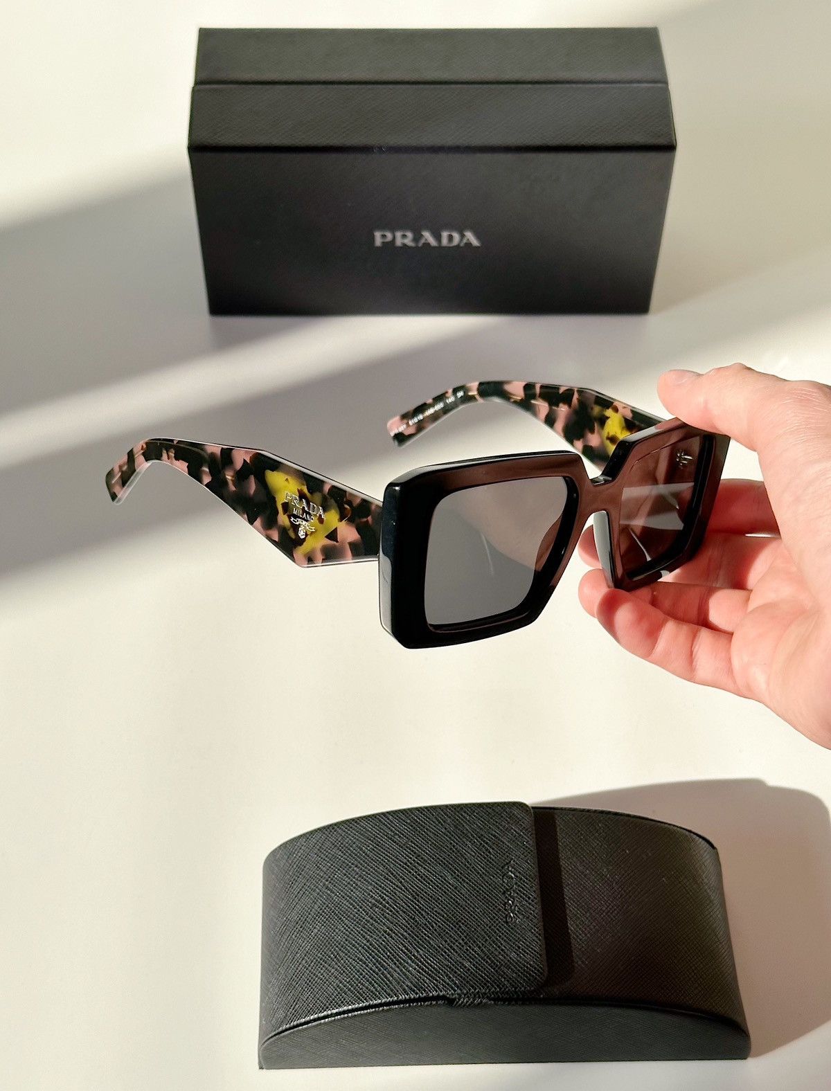 Prada × Streetwear × Vintage PRADA 2023 Symbole Logo Runway Sunglasses archive y2k grunge | Grailed