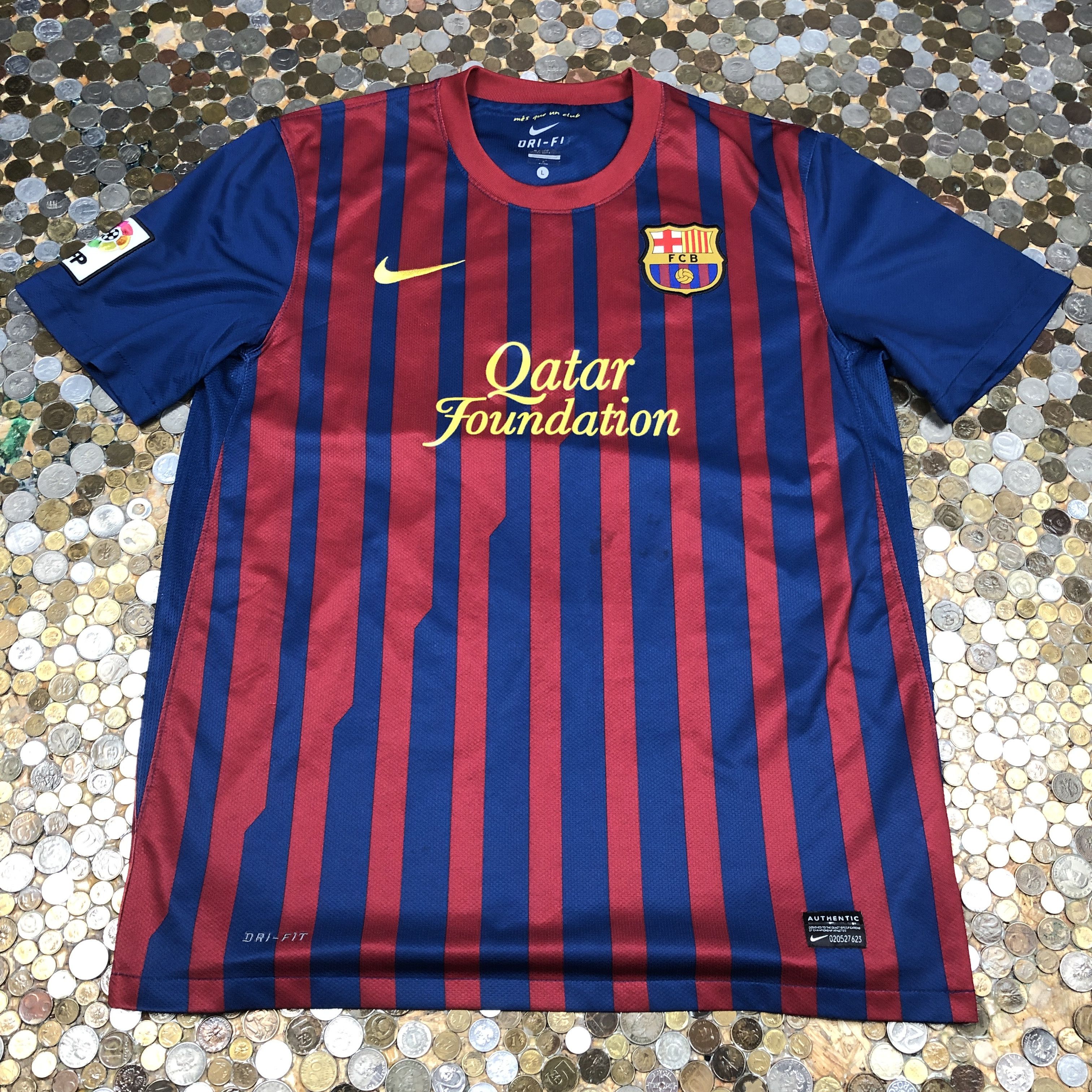 Nike Nike FC Barcelona football jersey tee 2011/2012 | Grailed