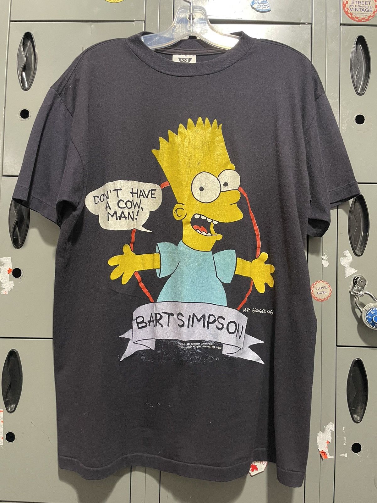 Vintage 90s Bart Simpson Don’t Have a cow man | Grailed