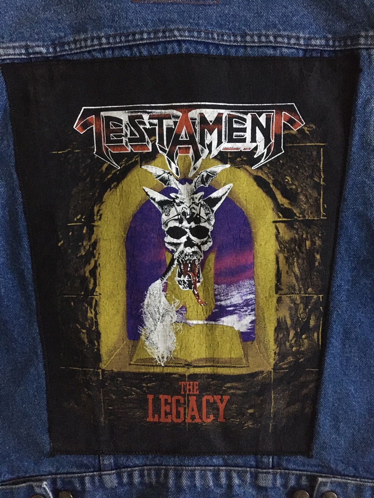 Rock Band × Vintage 1987 Testament “The Legacy” back patch. | Grailed