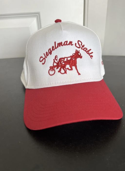 Siegelman Stable RARE Siegelman Stable White & Red SnapBack Hat | Grailed