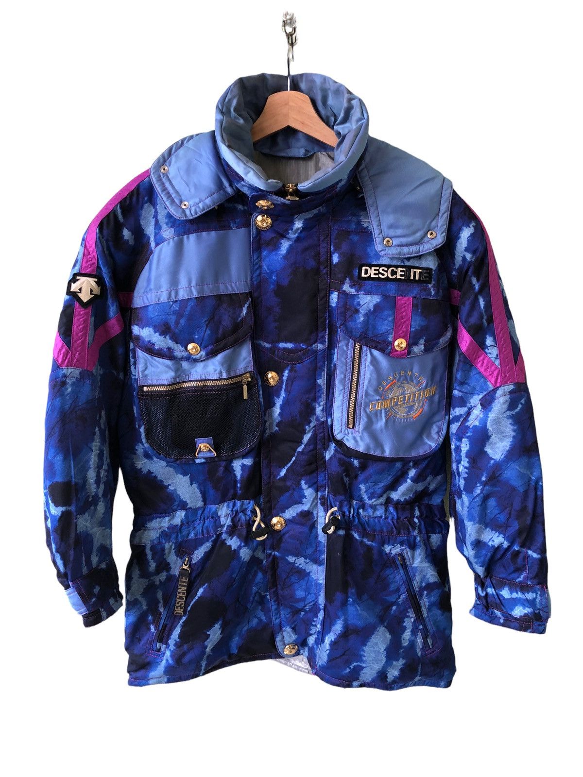 Descente 🔥RARE RIOT DESCENTE COMPETION BLUE CAMO ASTRO JACKET | Grailed