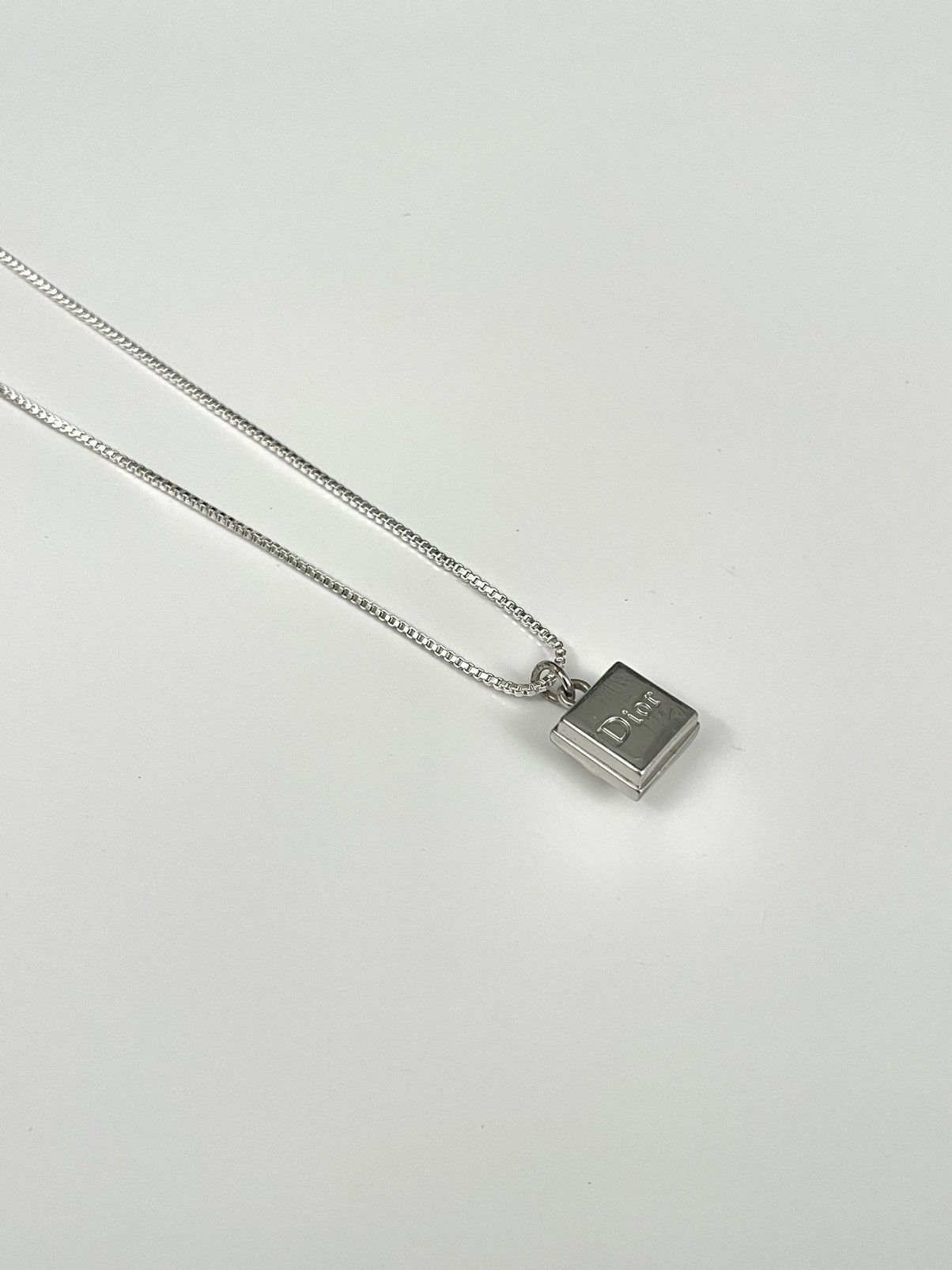 Dior Christian Dior Box Pendant on Chain/Necklace | Grailed