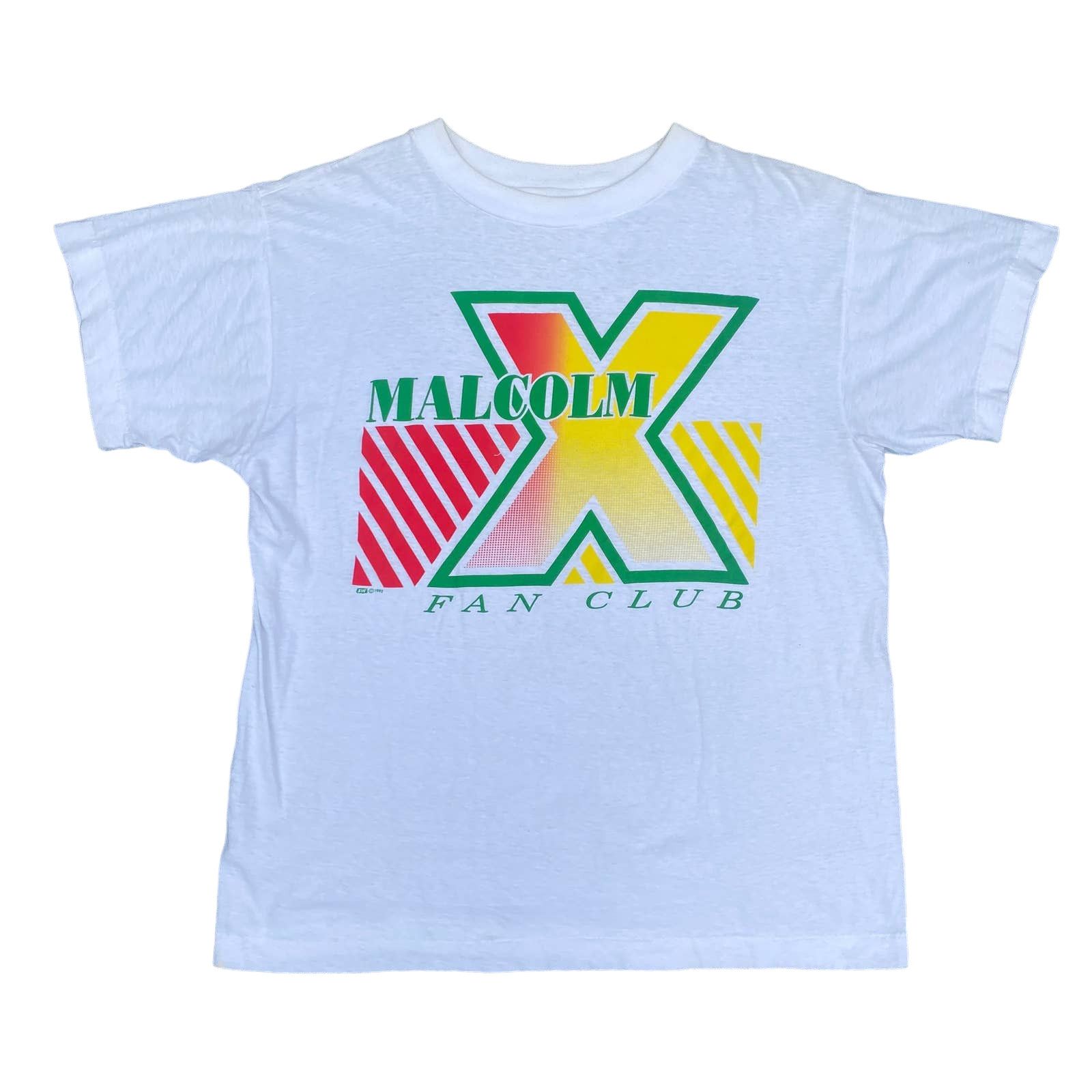 Vintage Malcolm X Fan Club 1992 Tee Grailed