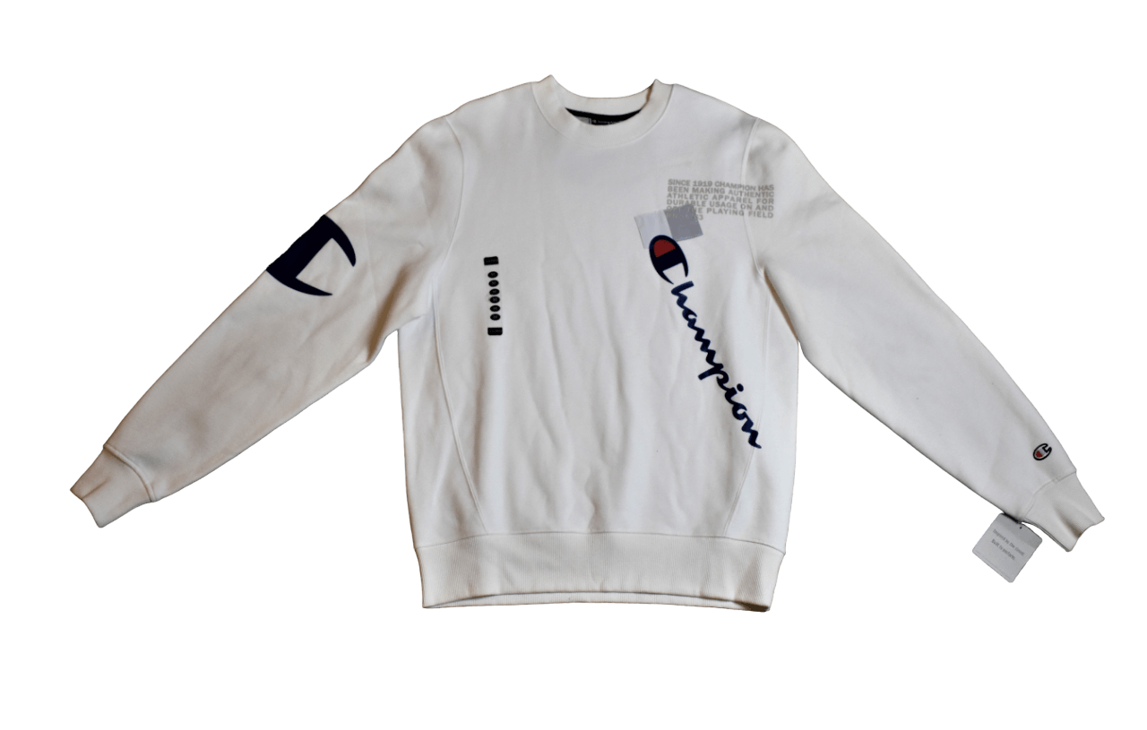 Champion Champion Vintage White Crew Neck | Grailed
