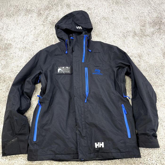 Helly Hansen Helly Hansen Jacket Mens Extra Large XL Hooded Parka Helly Tech Black Mammoth | Grailed