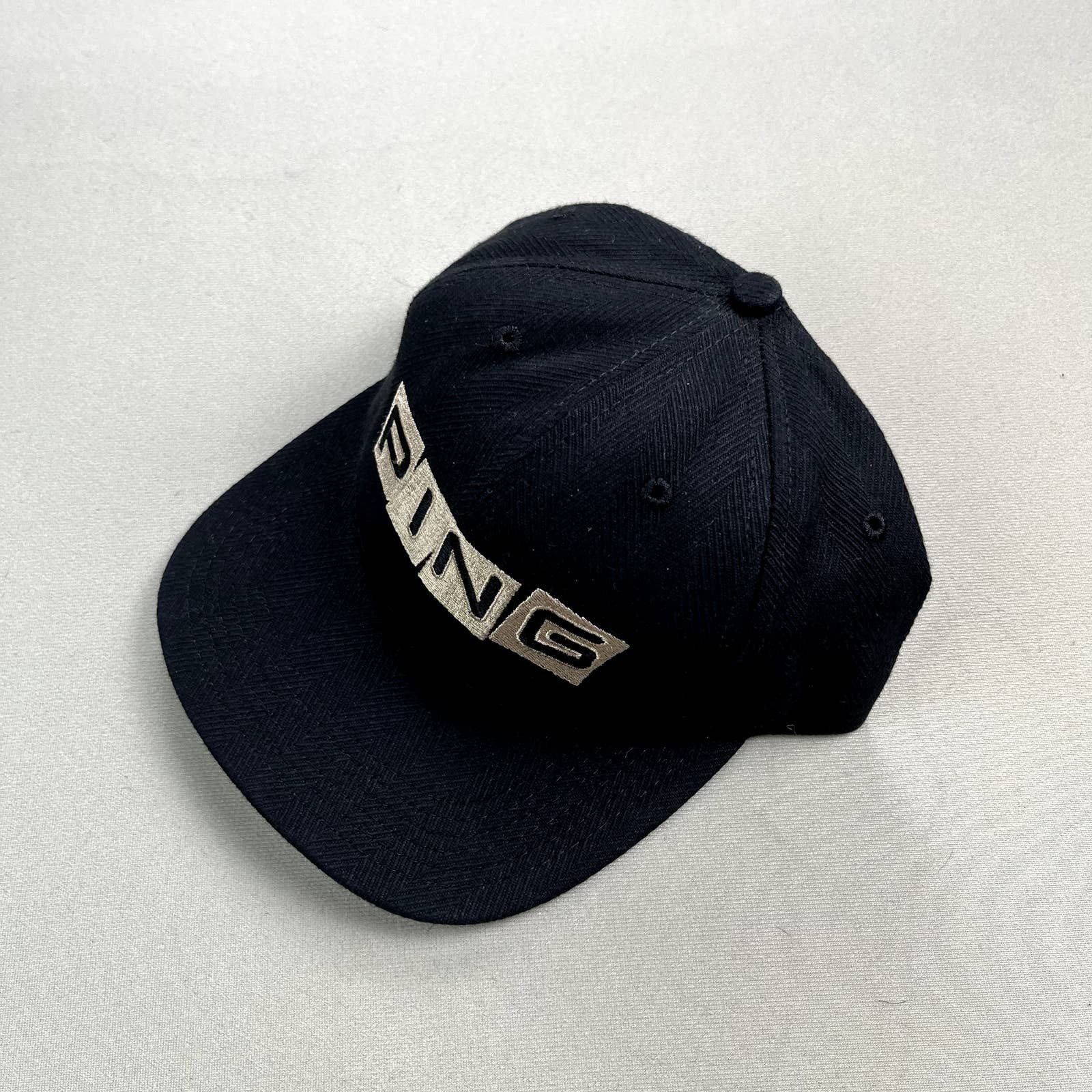 PING × Vintage Vintage PING Golf Hat Cap Black Cartoon Logo Made USA ...