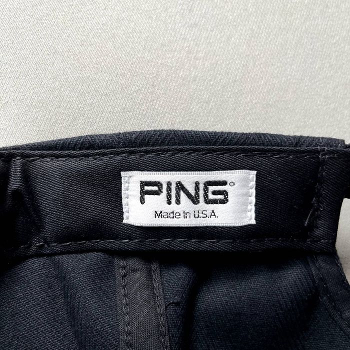 Vintage Vintage PING Golf Hat Cap Black Cartoon Logo Made USA 90s | Grailed