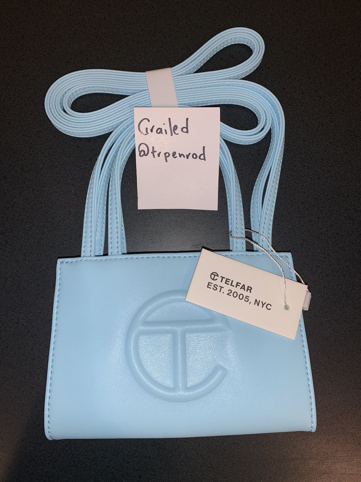 Telfar Telfar Pool Blue Small Shopping Bag | Grailed
