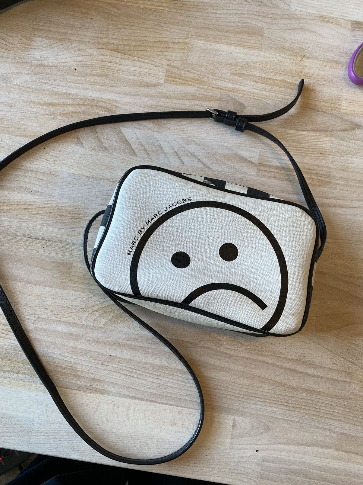 Marc Jacobs Marc Jacobs Sad Face Frown Bag Sally Crossbody Graphic ...