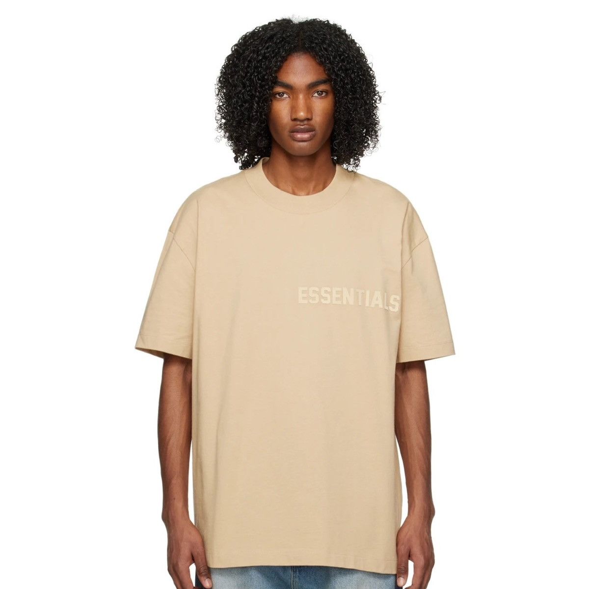 Essentials Essentials Sand Tee (Rubber Logo) | Grailed