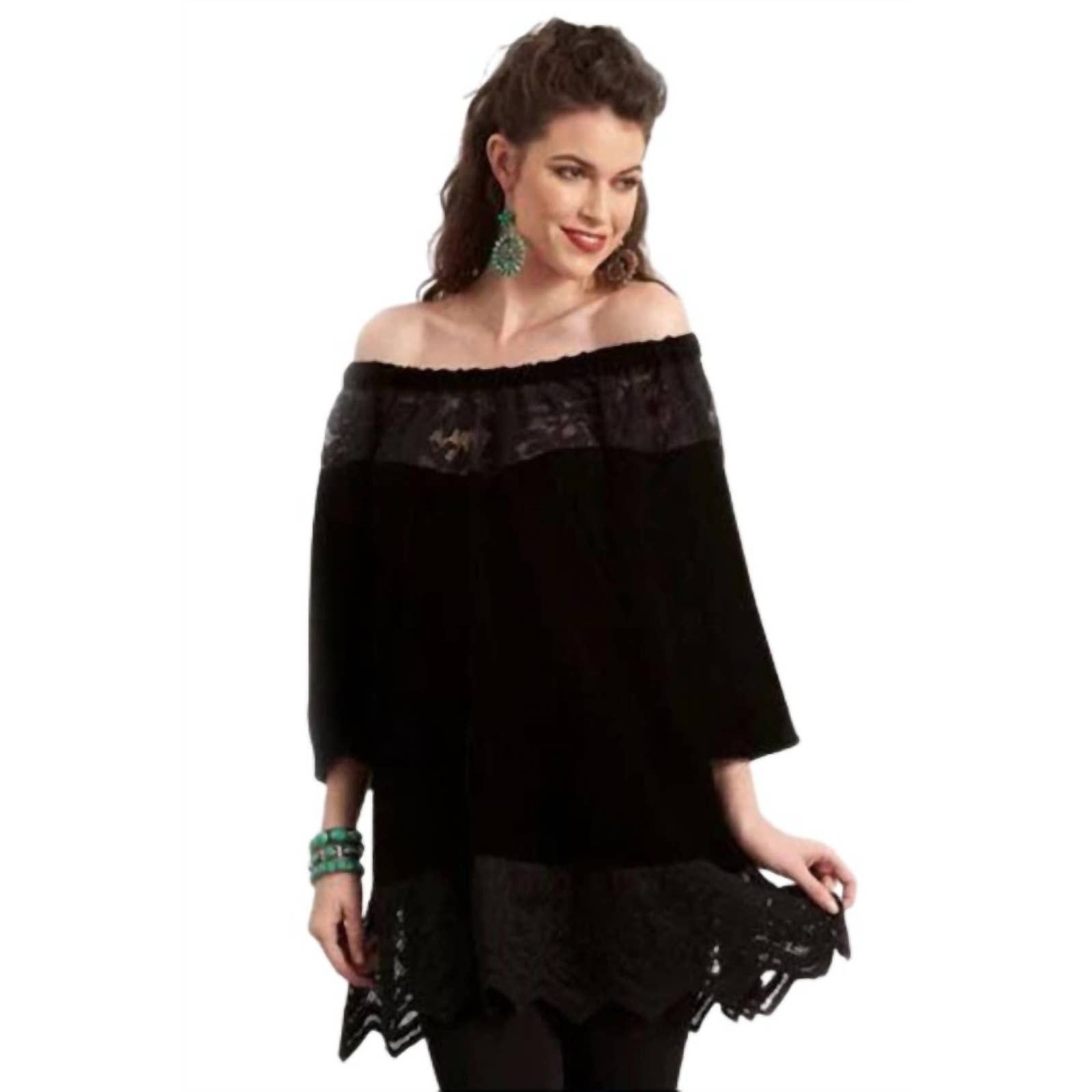 Designer ROJA COLLECTION Antique Peasant Top In Black | Grailed