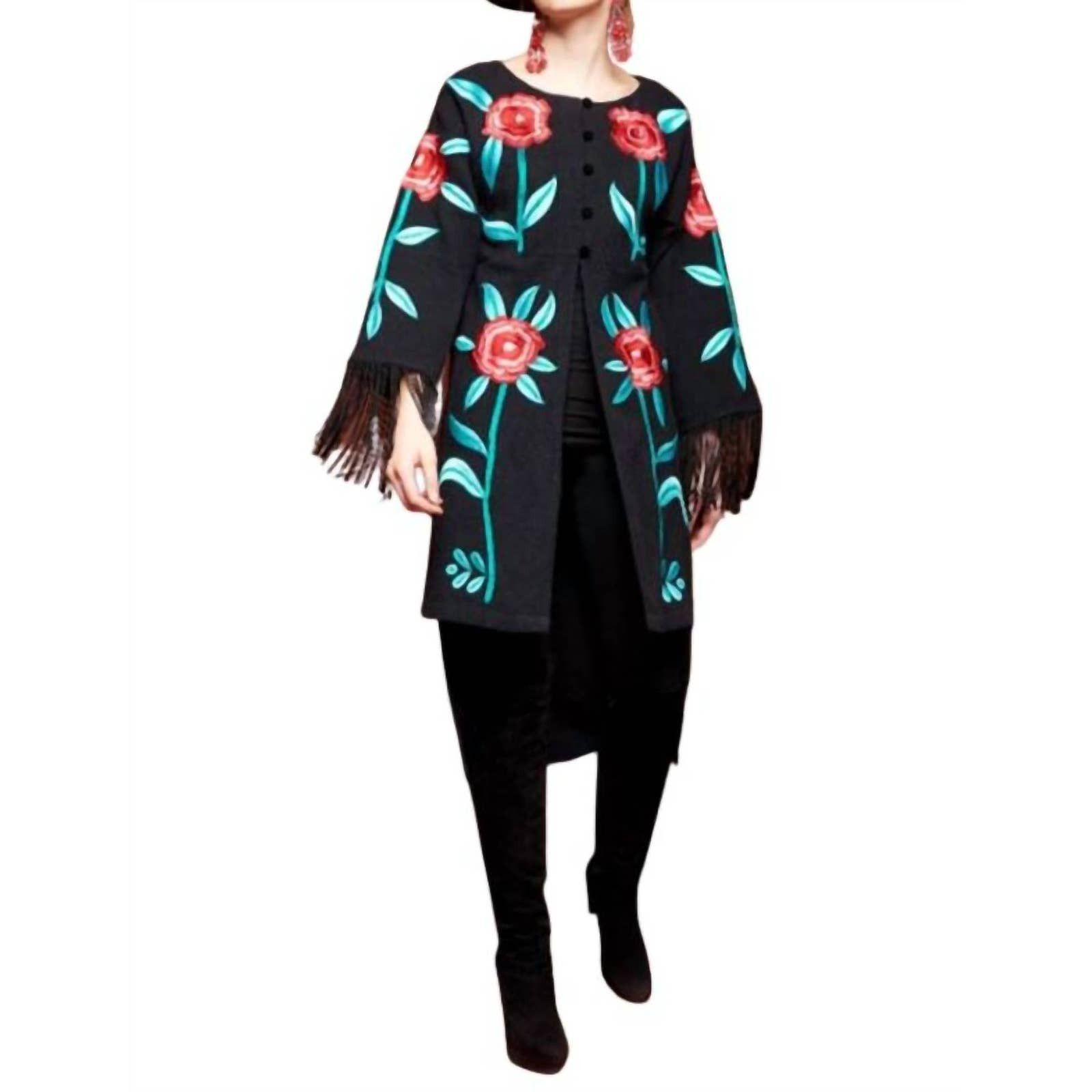 Designer ROJA COLLECTION Fiesta Coat In Black | Grailed