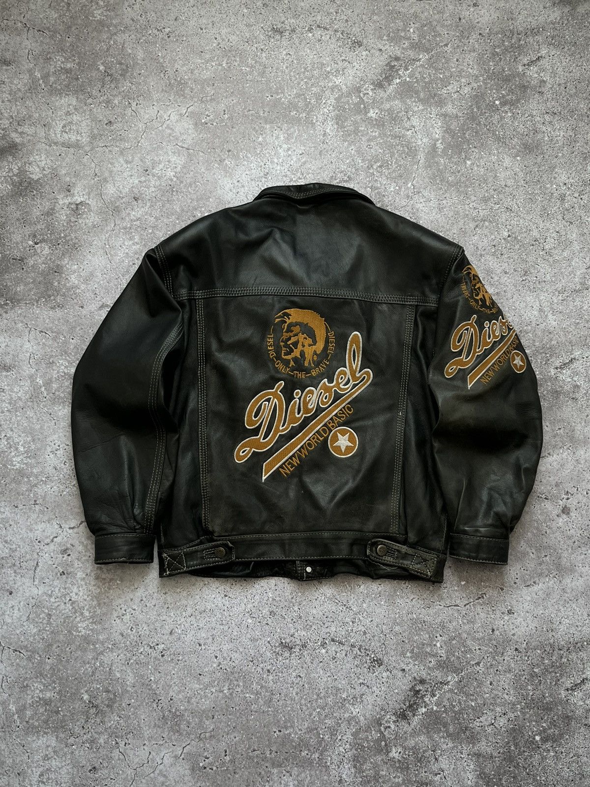 Archival Clothing × Diesel × Leather Jacket Vintage Archive Diesel ...