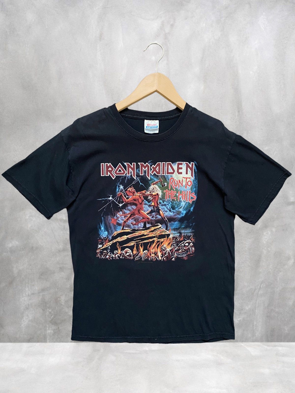 Band Tees × Iron Maiden × Vintage RARE Iron Maiden 2000s Rock Band ...