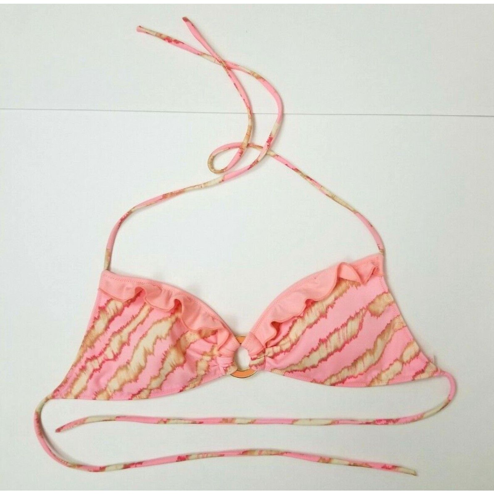 Victoria's Secret Victorias Secret Womens M Pink Halter Bikini Top ...