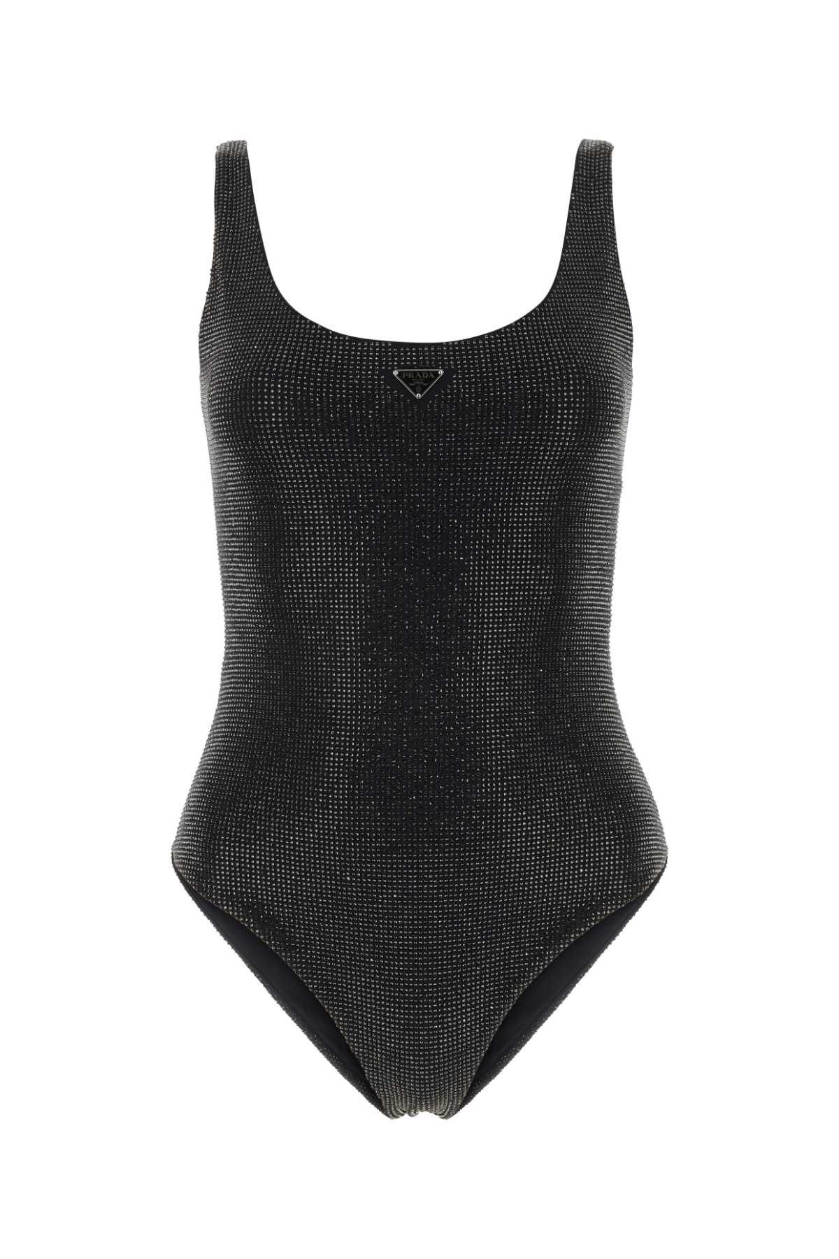 Prada Black Stretch Re-Nylon Swimsuit | Grailed