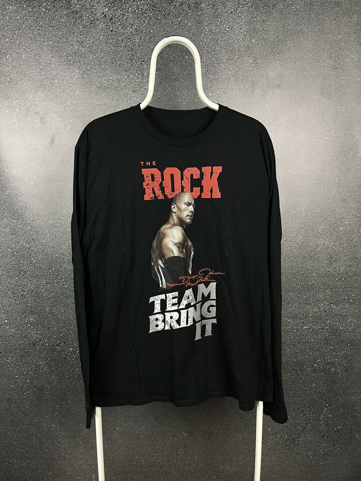 Vintage × WWE × WWF Vintage The Rock Team Bring It long sleeve | Grailed