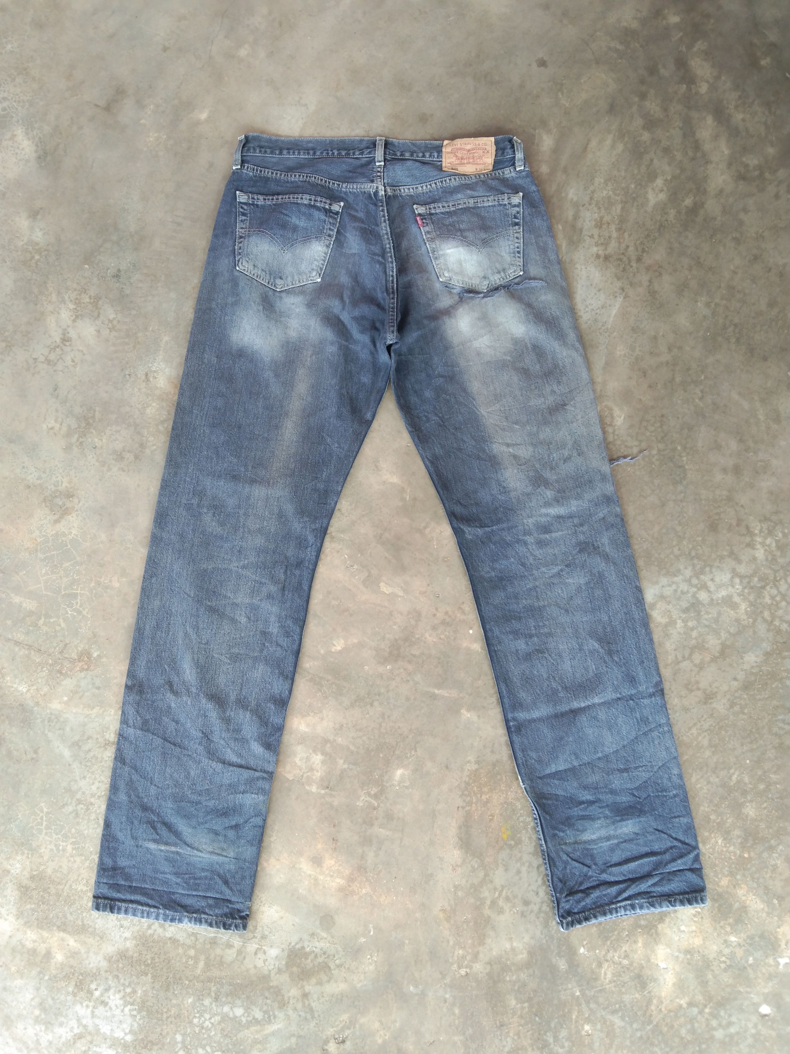 Vintage Vintage Levi's 501 Fade Distressed Jeans 36x35 | Grailed