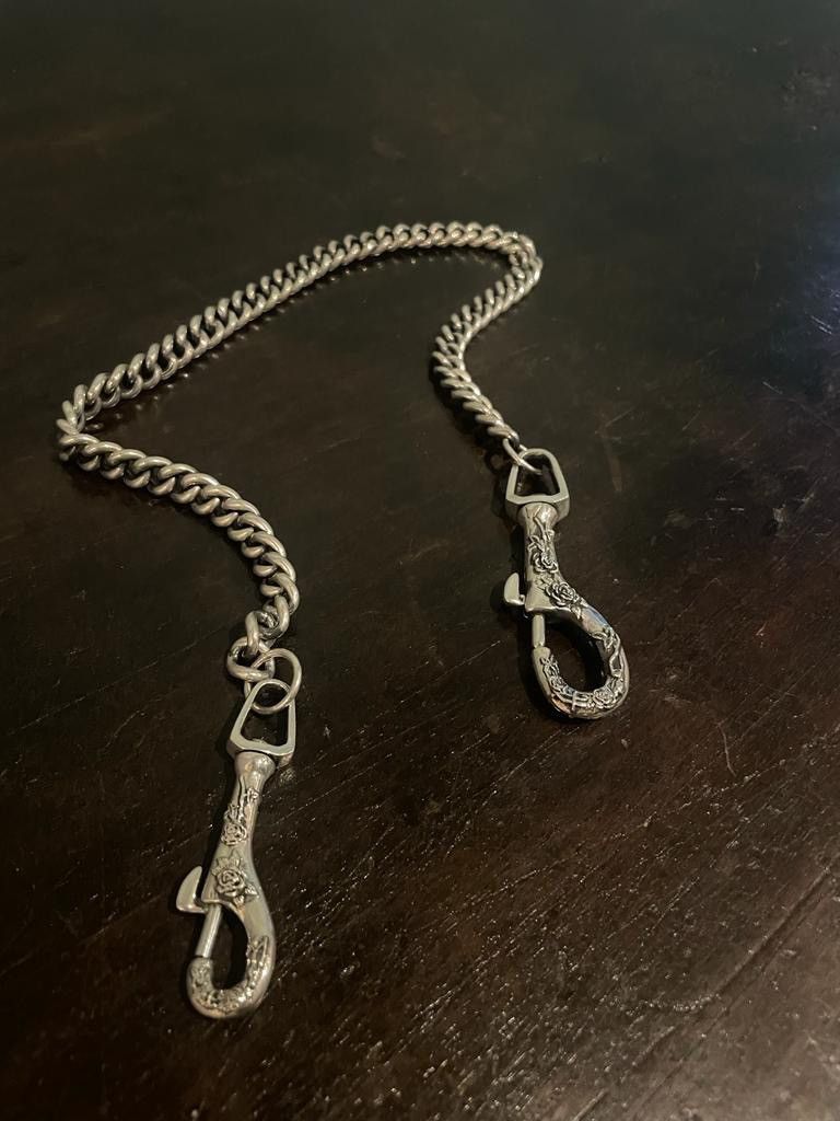 Enfants Riches Deprimes ERD SILVER ROSE CLIP WALLET CHAIN | Grailed