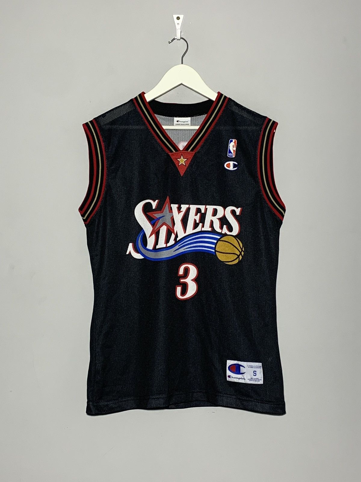 Champion × NBA × Streetwear #3 Allen Iverson Philadelphia NBA Y2k Streetwear Jersey | Grailed