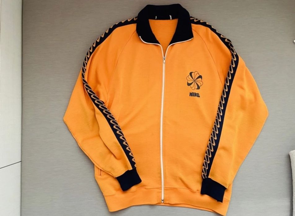 Nike 70s rare VTG vintage Nike pinwheel track jacket geisha | Grailed
