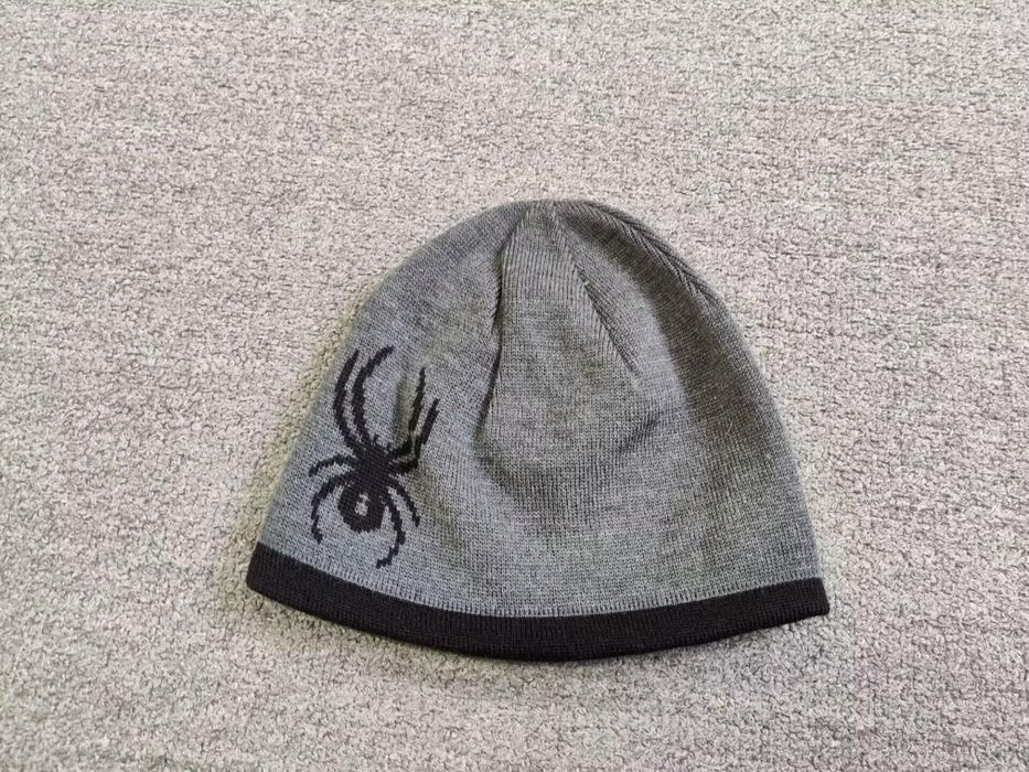Spyder Spyder Logo Graphics Knitted Beanie Hat Grey Color | Grailed