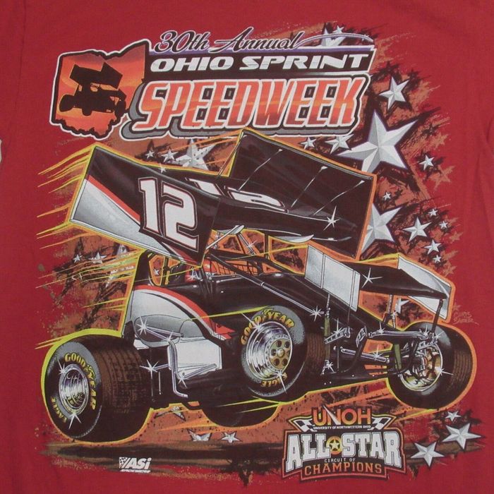 Gildan 30th Annual Speedweek T-Shirt Sprint Car Racing Dirt Track | Grailed