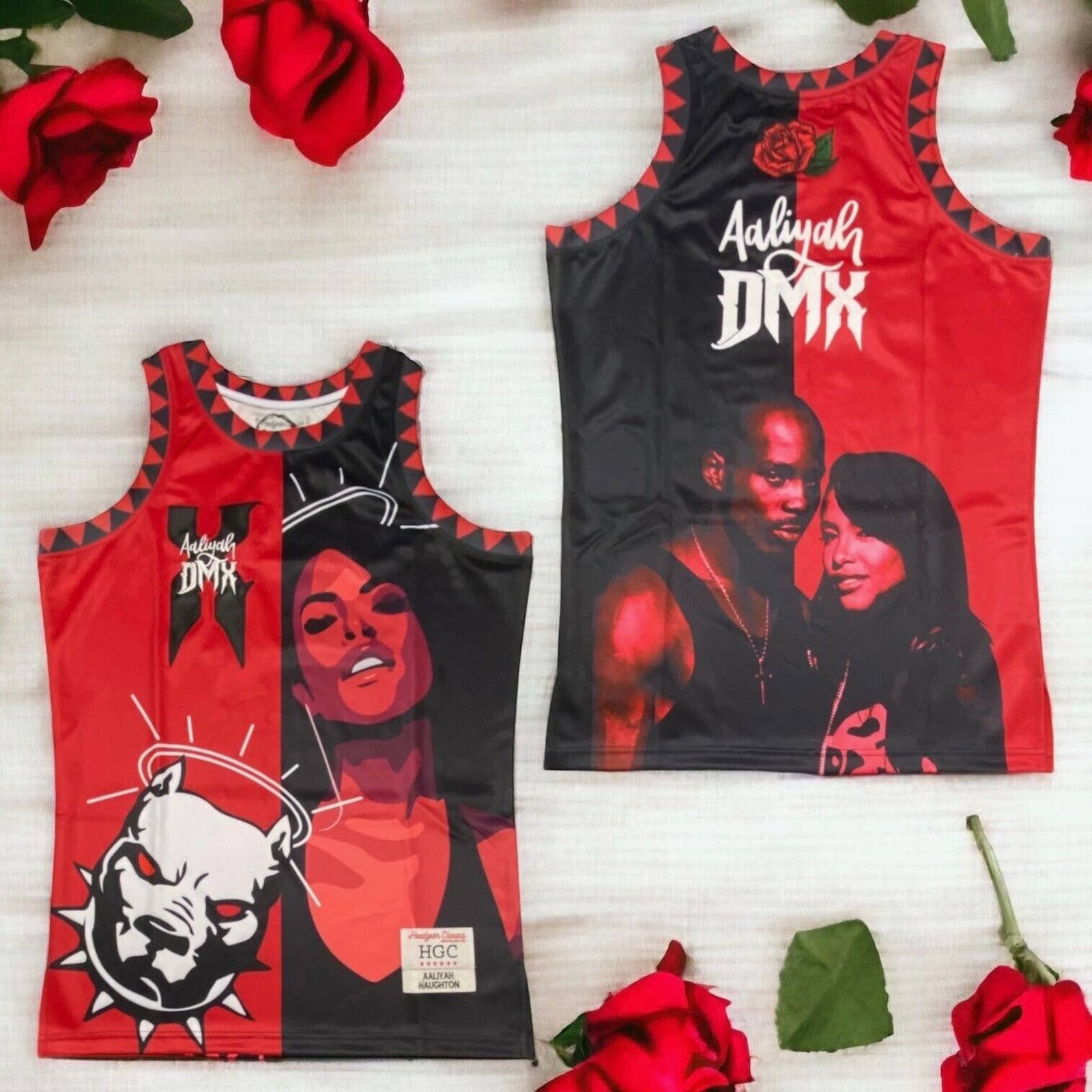 Jersey DMX Aaliyah Roses Headgear Classics Basketball Jersey | Grailed