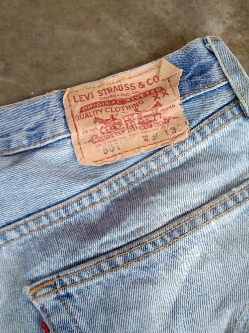 Levi's Vintage Levi's 501 Distressed Jeans 36x32 | Grailed