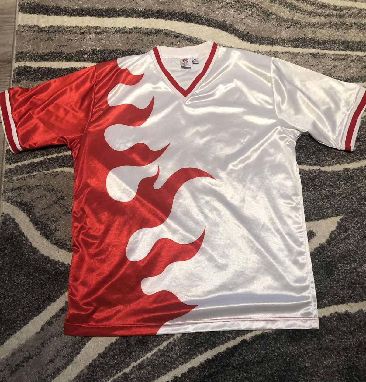 Soccer Jersey Flame soccer football jersey #20 | Grailed