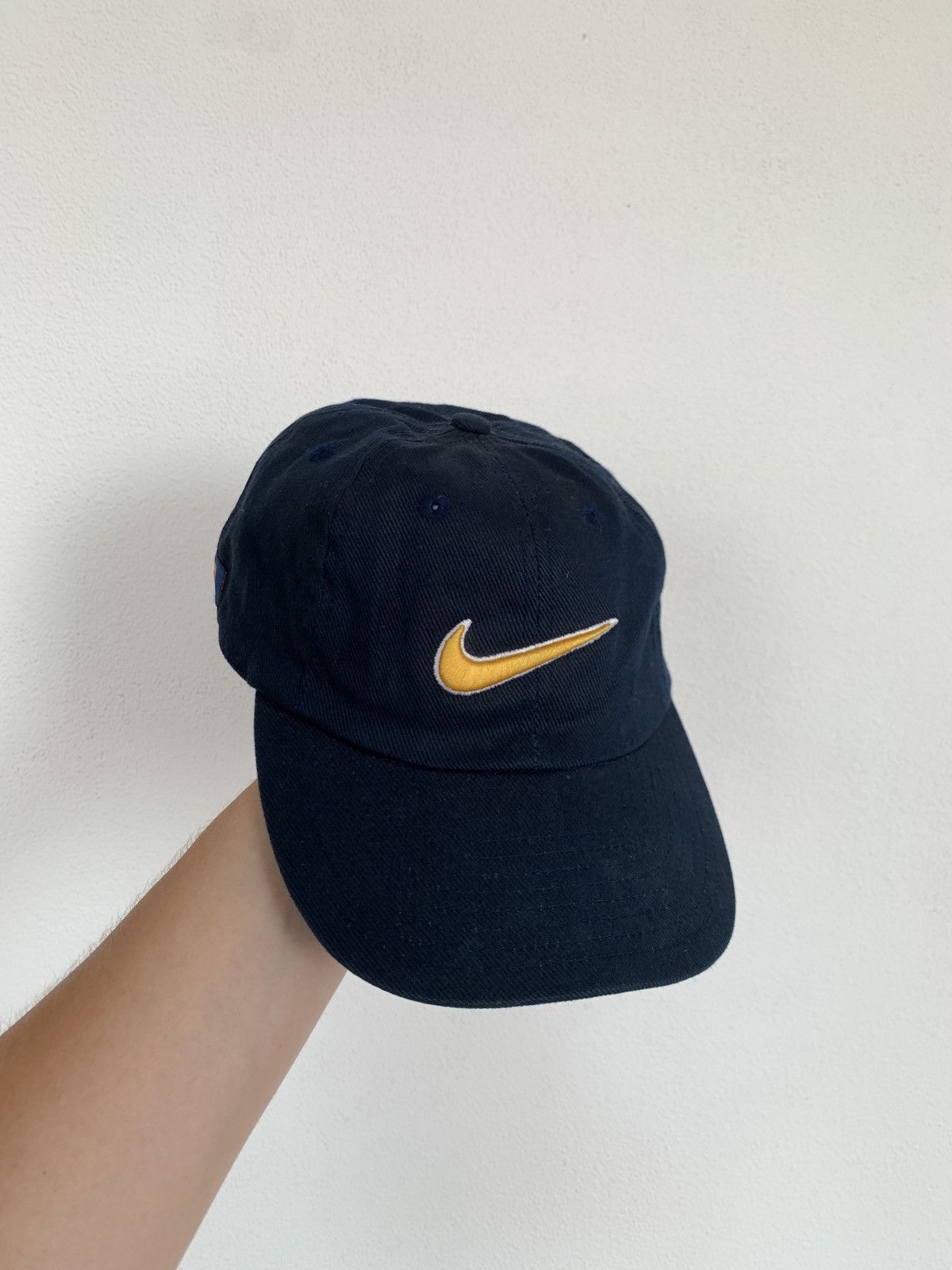 Nike Vintage Nike 90s Central Small Swoosh Blue Baseball Cap Hat | Grailed