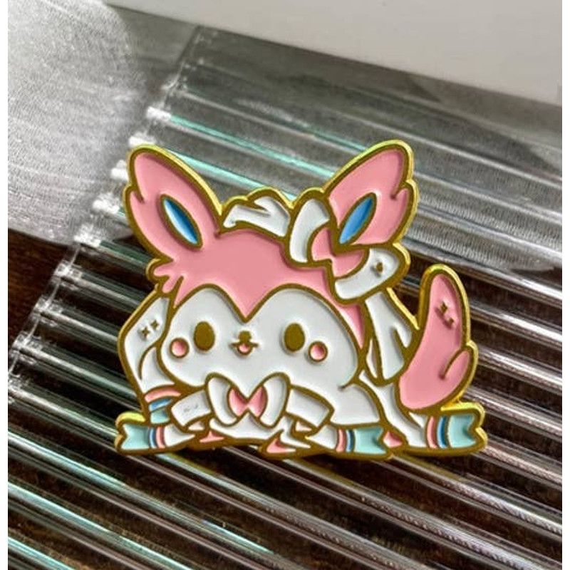 Enamel × Pins Sylveon Classic Pokemon Pikachu Enamel Pins - 16-1 | Grailed