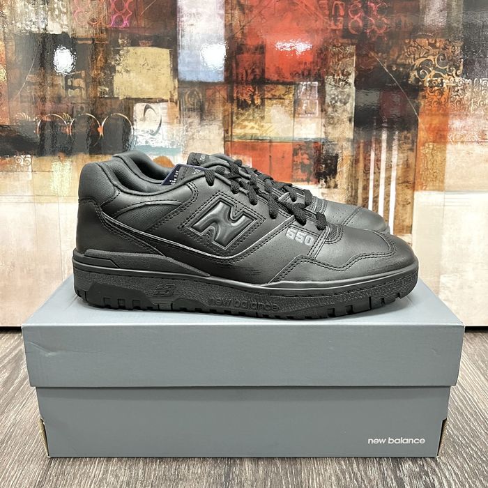 New Balance 2022 New Balance 550 Triple Black Leather NB550 | Grailed