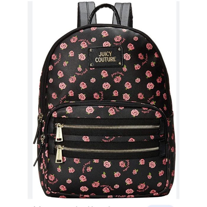 Juicy Couture Juicy Couture Backpack Floral Double Zip Front Pocket New ...